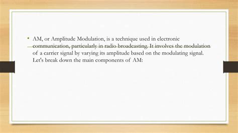 Amplitude Modulation Of A Frequencypptx
