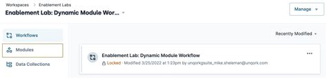 How To Use And Configure Dynamic Modules In A Workflow