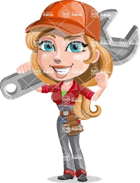 Strong Girl Cartoon
