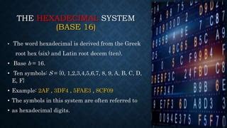 Convert Hexadecimal To Decimal PPTX