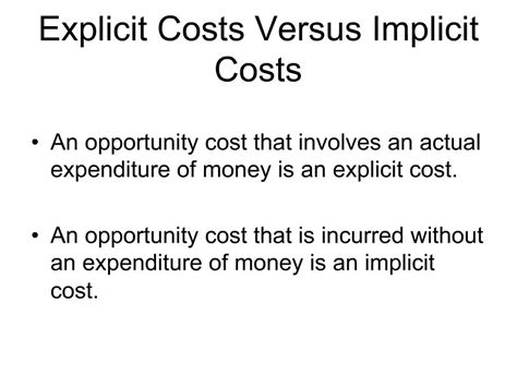PPT Explicit Costs Versus Implicit Costs PowerPoint Presentation Free Download ID