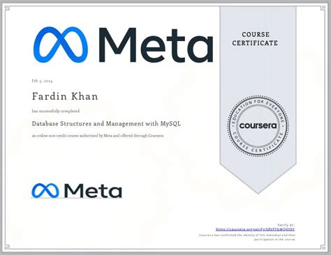 Fardin Khan On Linkedin Datamanagement Mysql Python Coursera
