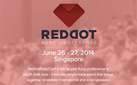 Red Dot Ruby Conference 2014 Yos Riady · Software Craftsman