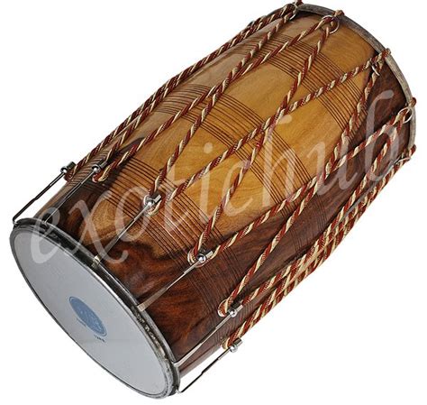 Dhol Drums~punjabi Bhangra~sheesham Wood~playing Sticks~dholak~naal~pakhawaj