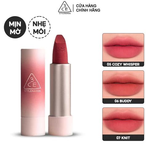 Son Thỏi Mịn Lì Mềm Môi 3ce Cashmere Hug Lipstick ThẾ GiỚi Skinfood