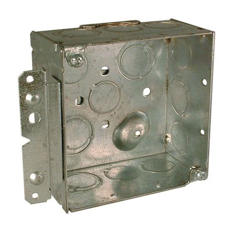 Raco 4 1116 In W X 2 18 In D Metallic 2 Gang Welded Square Box With
