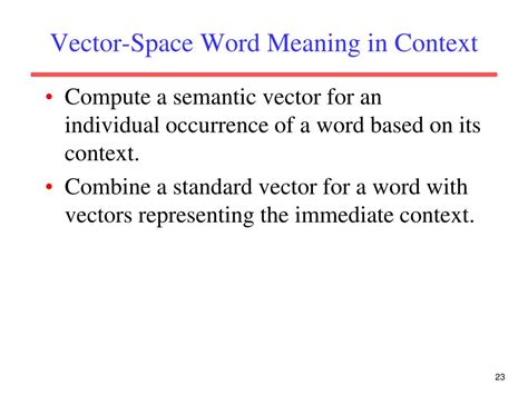 ppt vector space distributional lexical semantics powerpoint