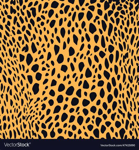Cheetah Seamless Pattern Background Royalty Free Vector