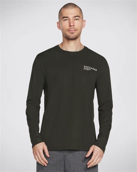 Shop Skechers Scout Long Sleeve Tee In Black