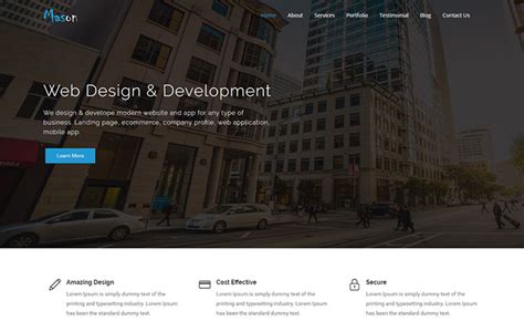 Free Html5 Css3 Bootstrap Responsive One Page Multipurpose Template