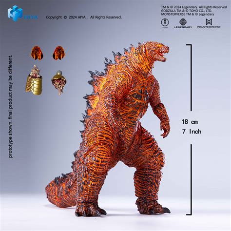 Godzilla King Of The Monsters Hiya Toys Burning Godzilla Figure