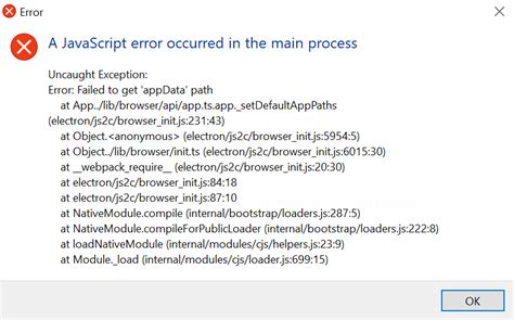 Teams Crash With Javascript Error Failed To Get Appdata Path