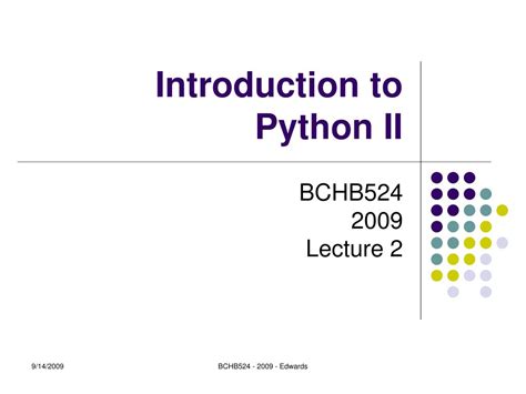 PPT Introduction To Python II PowerPoint Presentation Free Download ID