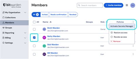 Manage Your Organization Bitwarden