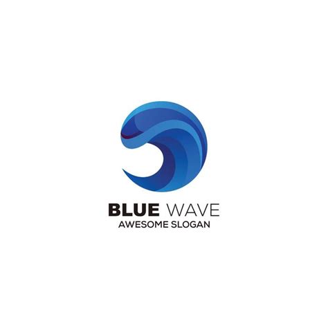 Blue Wave Logo Vector Art Icons And Graphics For Free Download
