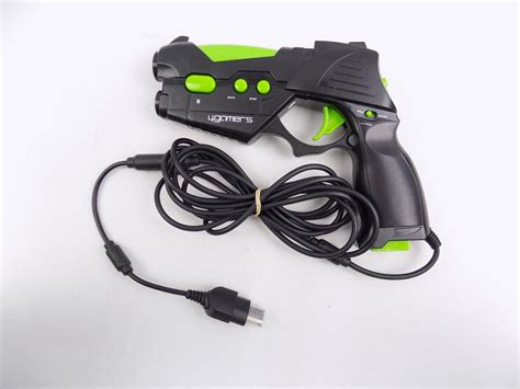 Original Xbox Light Gun Black And Green Guncon Controller Starboard Games