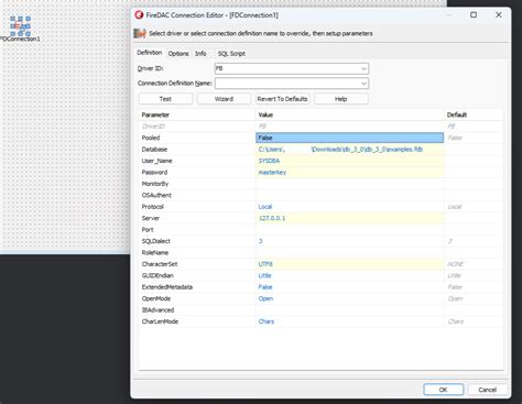 Delphi Firedac Firebird Connection Rejected By Remote Interface Stack Overflow