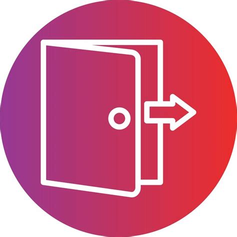 Premium Vector Exit Door Icon Style