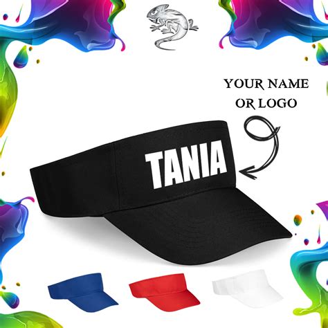 Sports Visor Cap Personalised Personalized Ts