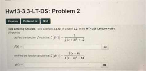 Solved Hw13 33 Lt Ds Problem 2 Previous Probiem List Nex