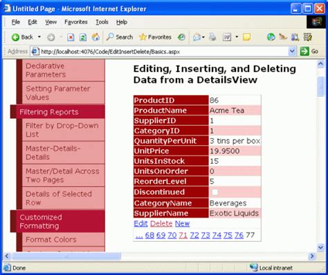 An Overview Of Inserting Updating And Deleting Data Vb Microsoft Learn