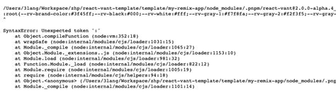 [bug] css in component resolve error · issue 959 · remix run remix