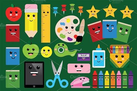 Cute Classroom Clip Art Set Classroom Clipart Clip Art Borders Art Set