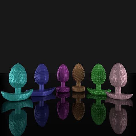 Stl Butt Plugs 6 Different Models And Molds Bundle Anal Trainer Plug
