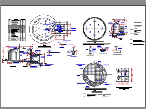 Circular Reservoir V50m3 In Autocad Cad Download 21216 Kb Bibliocad