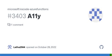 A11y · Issue 3403 · Microsoftvscode Azurefunctions · Github
