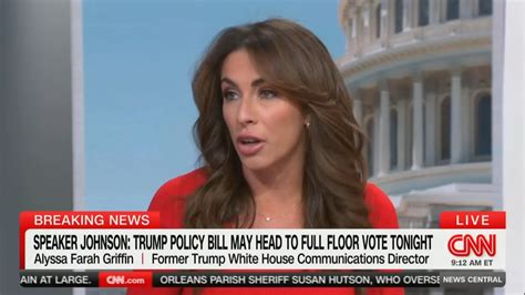 Alyssa Farah Griffin Dismisses Dems Attacks On Trump Bill
