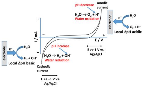 A Schematic Cyclic Voltammogram Illustrating The Water Download