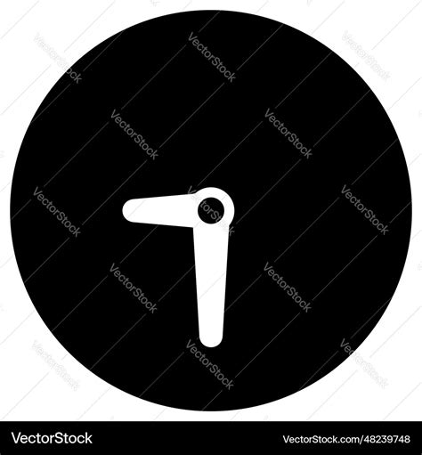 Analog Clock Icon Symbol Royalty Free Vector Image