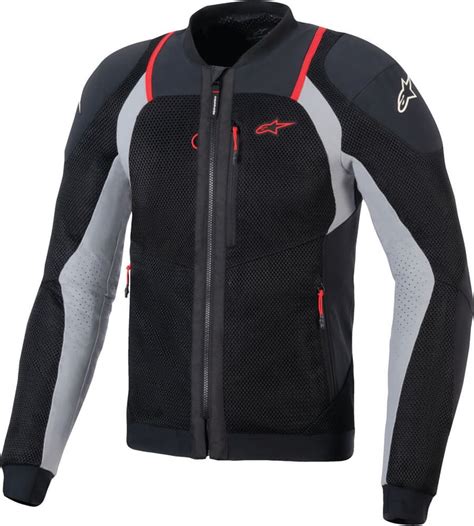 Alpinestars Troop Air Pro Motorjas Black Ash Gray Bright Red 1087
