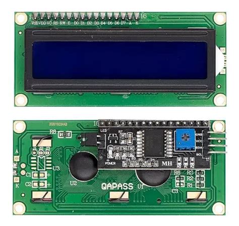 display lcd 16x2 1602 fundo azul c modulo i2c
