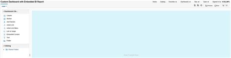 embedding bi report in a dashboard in oracle hcm cloud application