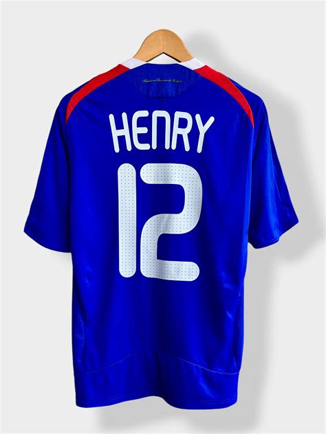 Adidas France 2008 Home Jersey Henry 12 S Used Very Good Good