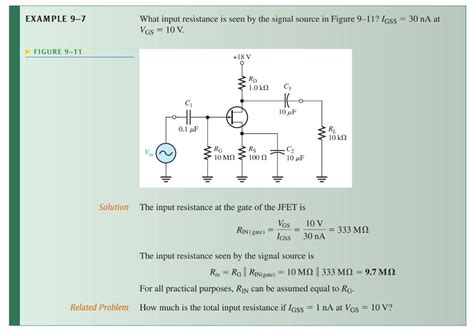 Solved What Input Resistance Is Seen By The Signal Source In Chegg Com