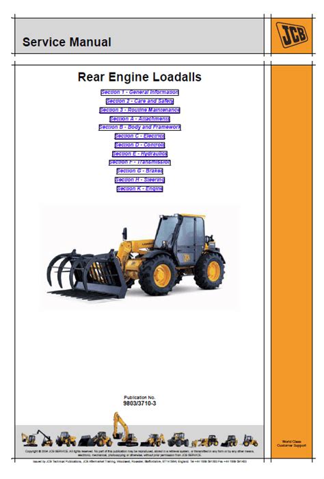Jcb 526 526s 528 70 528s Loadall Service Manual