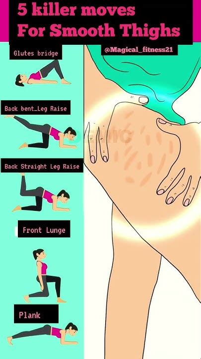 5 Killer Moves For Smooth Thighs Botty Workout For Women Youtube