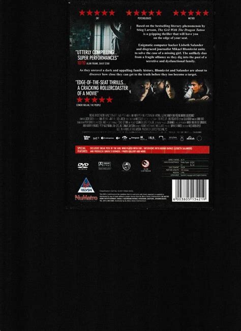 Movies The Girl With The Dragon Tattoo Dvd For Sale In Pretoria