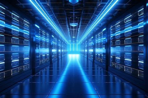 Premium Photo Modern Data Center Providing Cloud Services