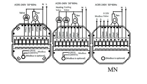 Building Hvac Management Modbus Rs485 System Fan Coil Room Thermostat