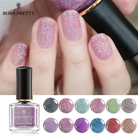 BORN PRETTY 스팽글 매니큐어 ml 쉬머 반짝이 네일 아트 바니시 DIY 디자인 색 디자인 네일 광택제 AliExpress
