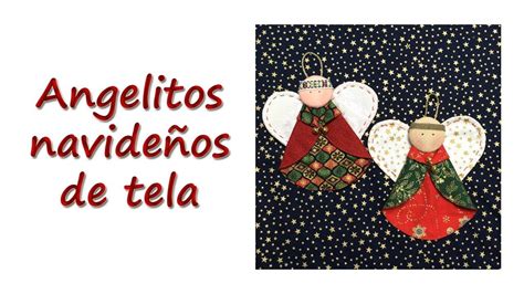 Angelitos NavideÑos De Tela Patrones Gratis Angeles Navideños