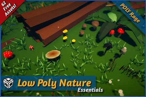 Low Poly Nature Essentials 3d Environments Unity Asset Store