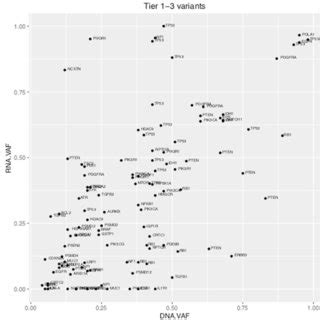 DNA Variant Allele Frequency Correlation With RNA Variant Allele Download Scientific Diagram