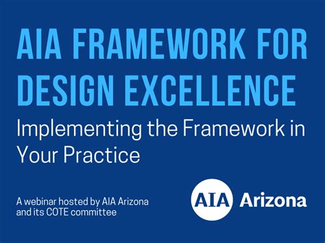 Aia Framework For Design Excellence Aia Arizona