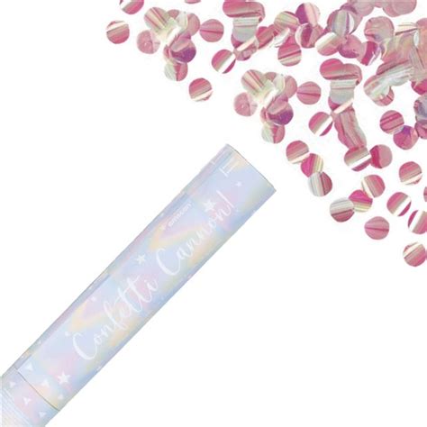 Iridescent Confetti Cannon 24cm Party Delights Wondergroup