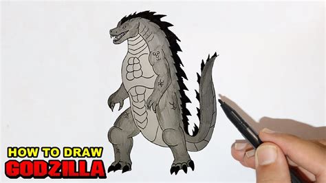 How To Draw Godzilla Step By Step